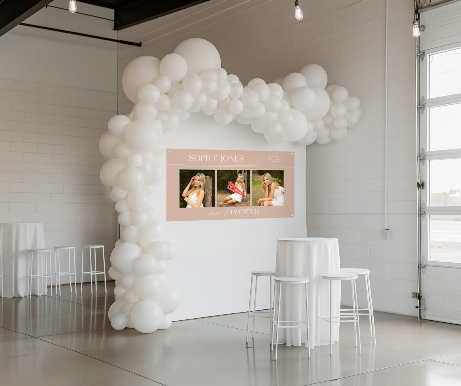 Senior Graduation Party Ideas that Use Senior Pics as Party Decor